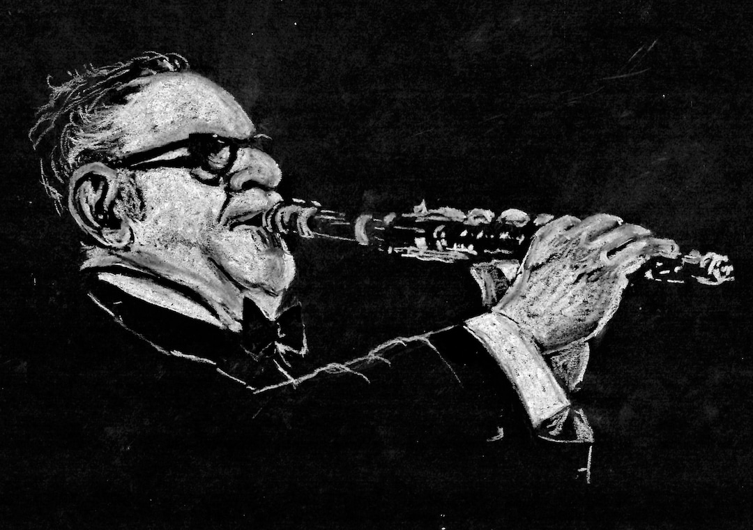 Jazz Clarinet Player, New Orleans Clarinet Artist, Jazz Art, Clarinet ...
