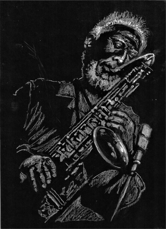 Saxophone Player Art