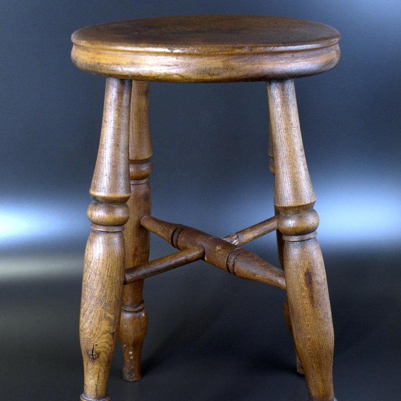 Antique Bar Stool - Etsy