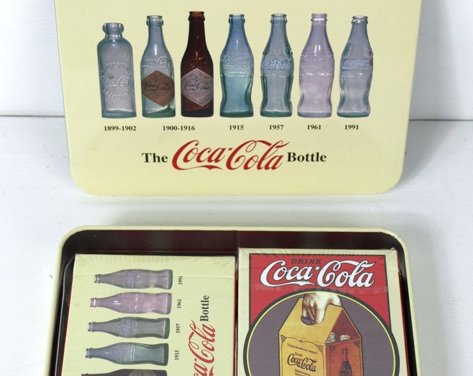 The Coca Cola Bottle Playing Cards Tin - Collection Pack - 125 Year ...
