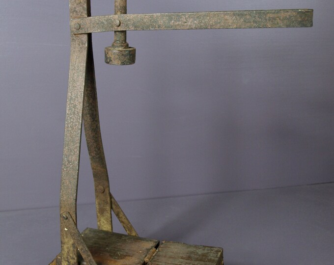 Antique Homemade Bottle Capper, Iron & Wood Construction W/ 3 Bottle ...