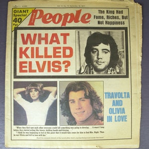 Elvis Presley Tabloid News Lot, Circa 1977 - 5 Pieces Included - Good ...
