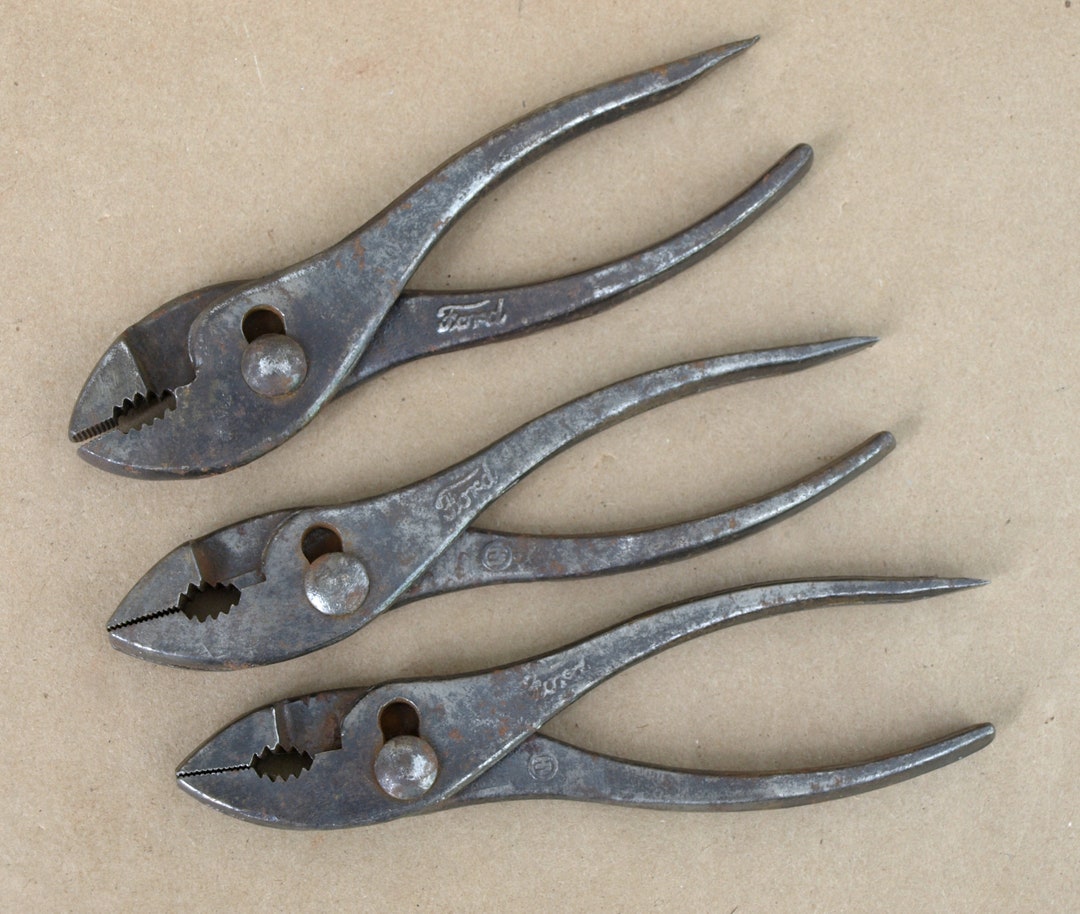 Antique FORD Script Slip Joint Pliers W/ Screwdriver Handle - Etsy