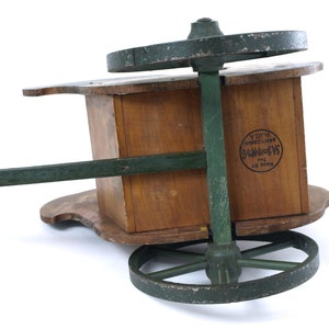S.A. Smith Mfg. Co. Wood Rooster Cart Antique Pull Toy With Wagon ...