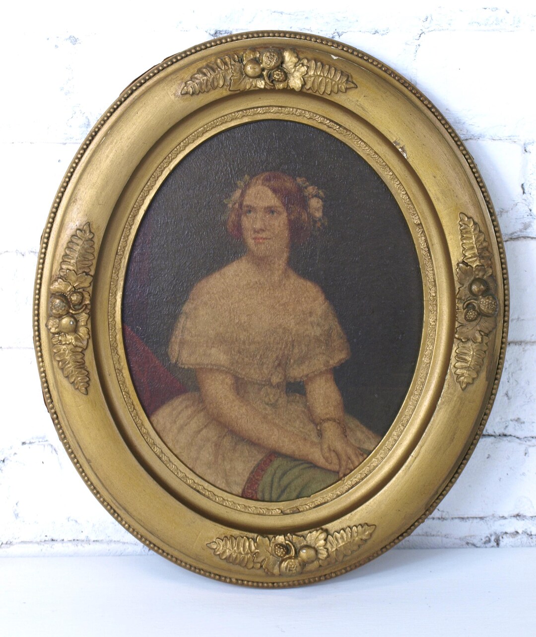Vintage Jenny Lind by Eduard Magnus - Framed Print of Oil Portrait ...