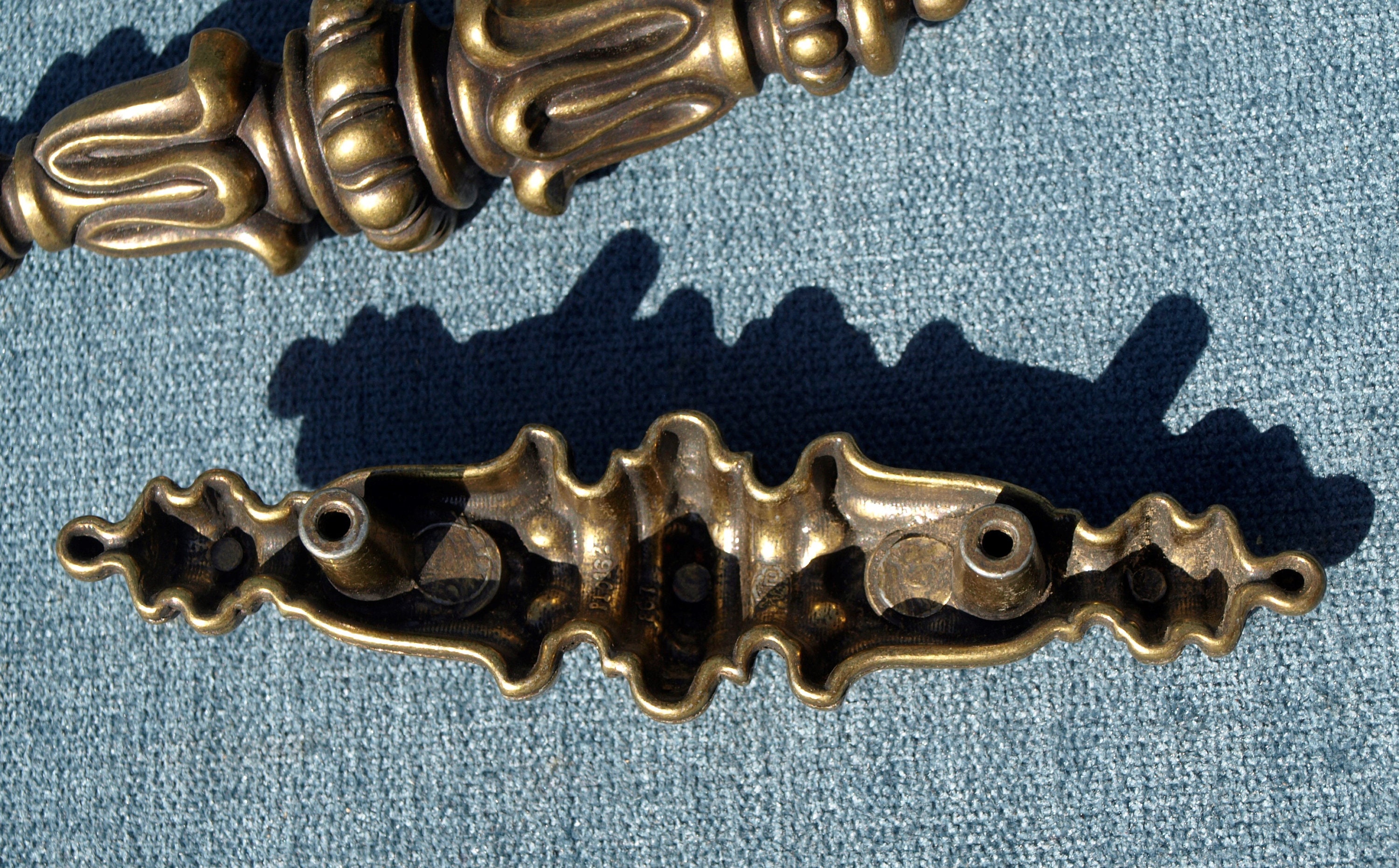 Vintage Bronze Victorian Ornate Cabinet Pulls / Handles - Set of 3 ...