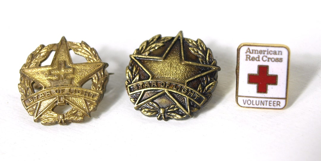 Vintage Star of Light / American Red Cross Pin Collection - Made by DC ...