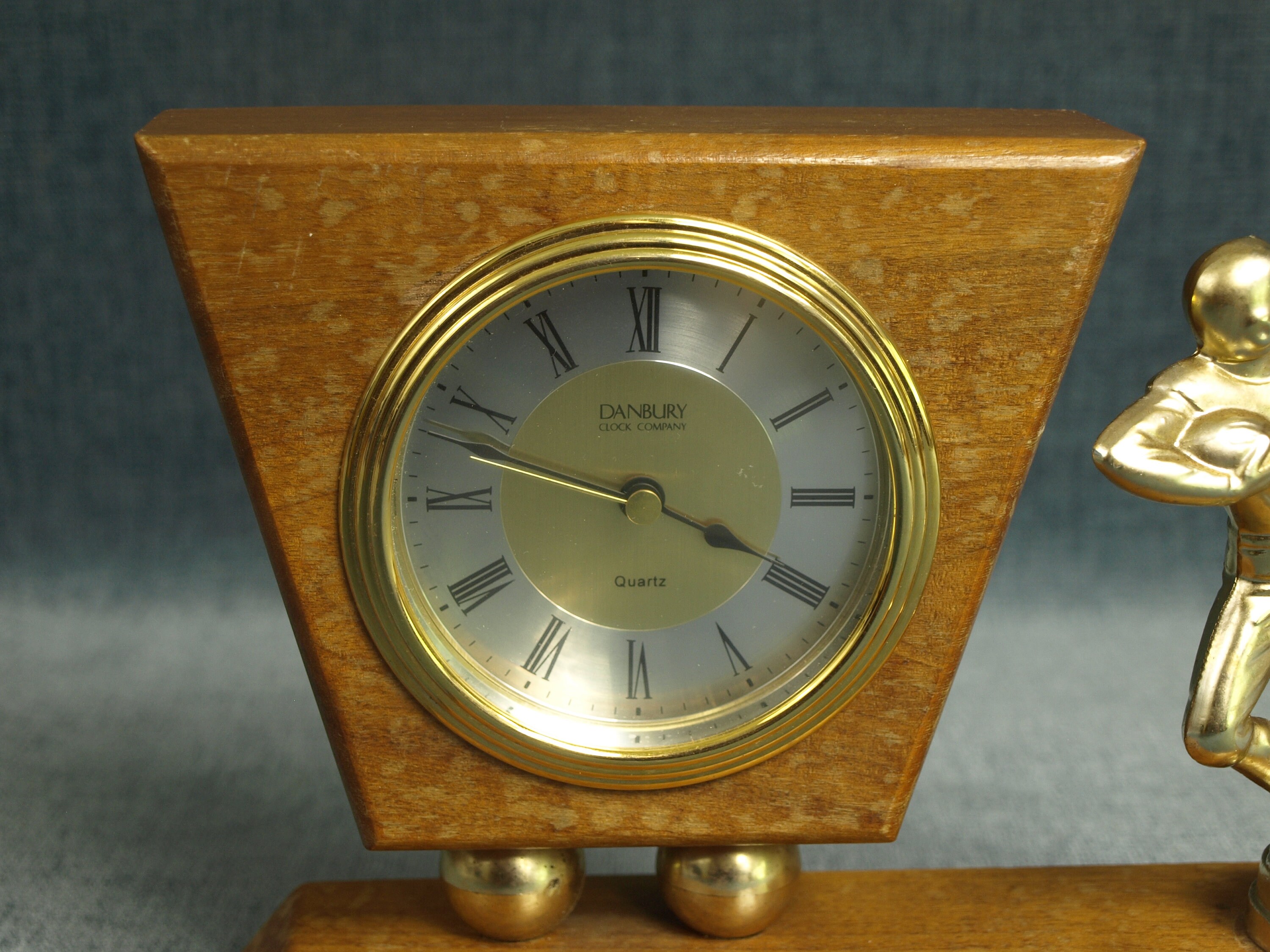 Vintage Football Trophy Mantel Clock with Battery Operated | Etsy