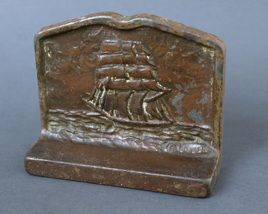 Antique Pacquin Cast Iron Bookend, Circa 1910 - One Bookend Only ...