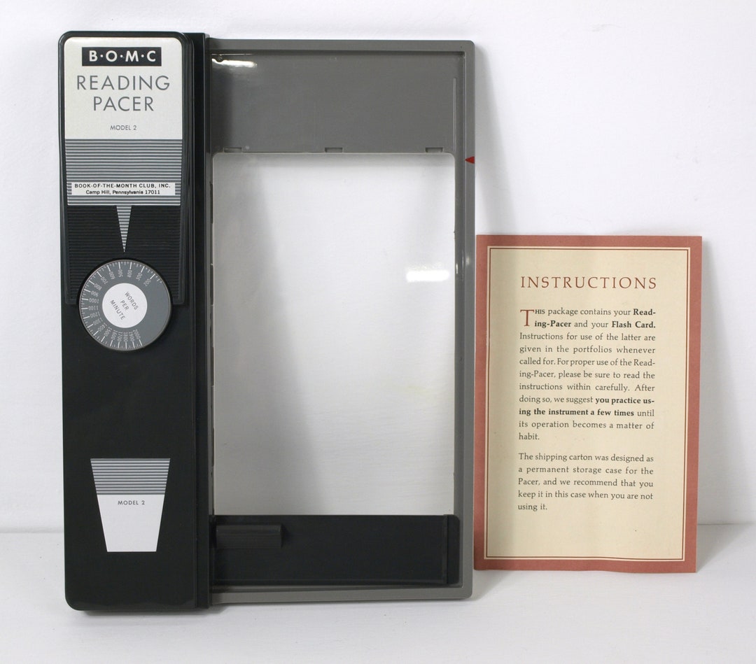 Vintage Reading Pacer W/ Orig. Instructions in Orig. Mailer, Ca. 1960's ...
