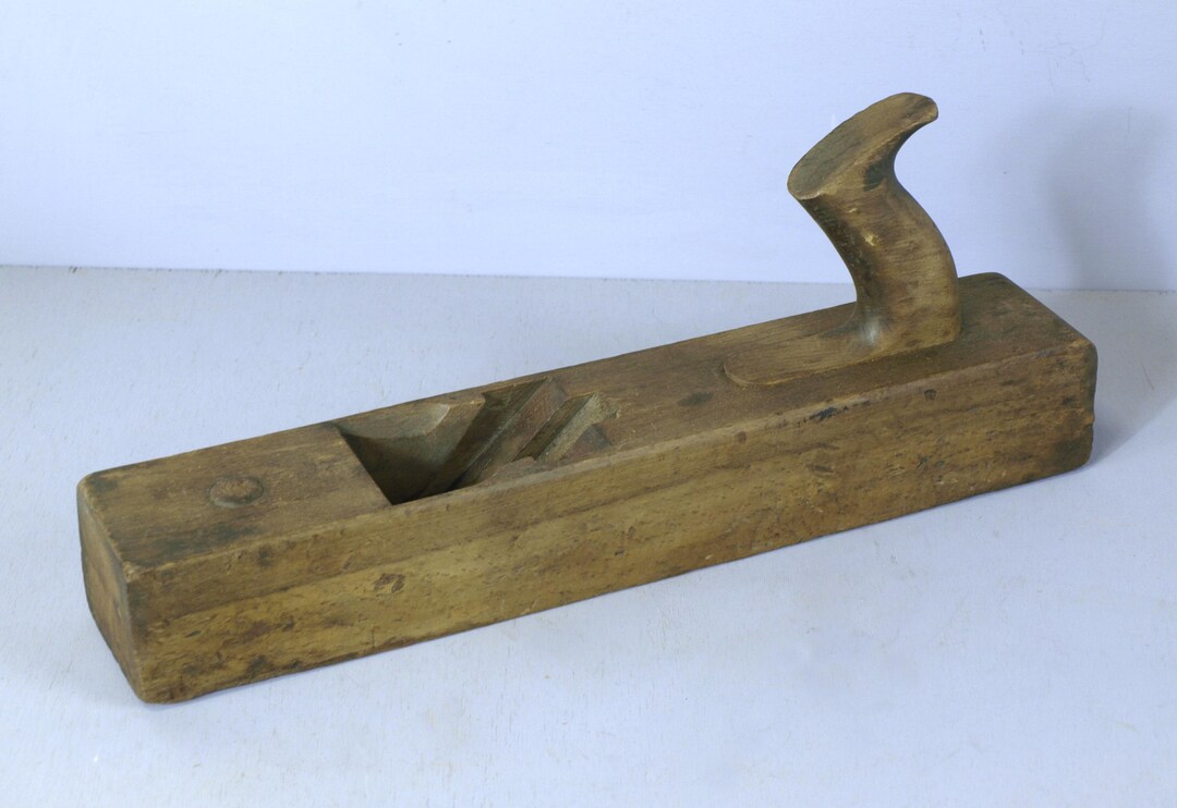 Antique Long Wood Block Hand Plane Missing Blades - Primitive Carpenter ...