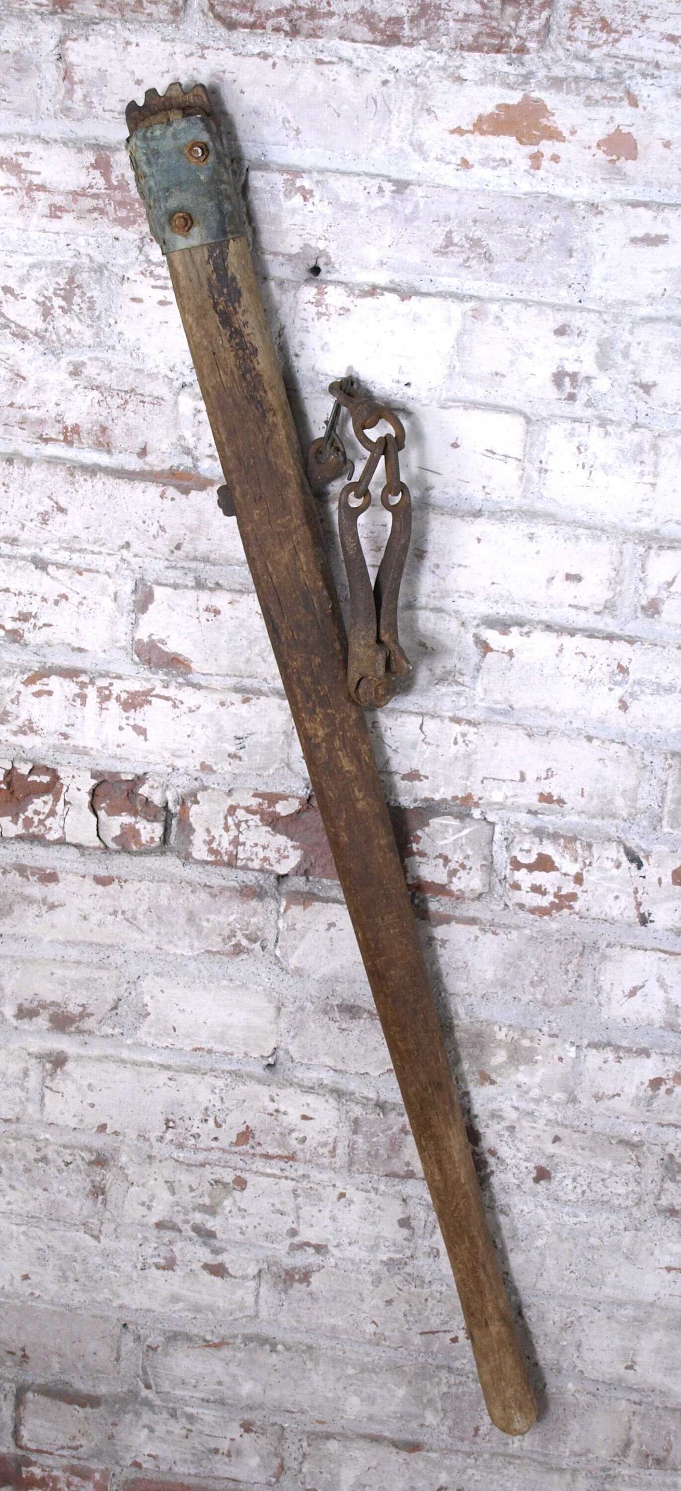 Antique barbed wire fence stretcher store