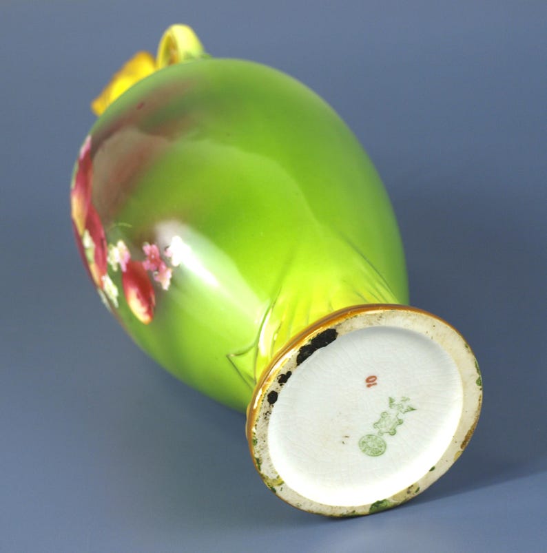 Antique Robert Hanke (RH) Two Handled Porcelain Vase, Made in Austria ...