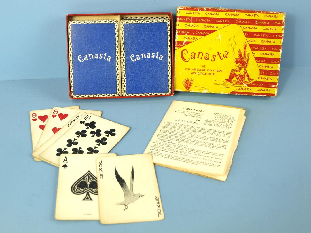Vintage Canasta Card Game by Whitman Publishing Circa 1950's in ...