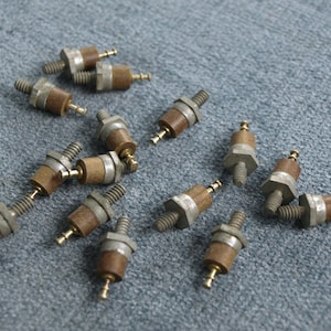 Double Turret Insulated Standoff Terminal With Brown Ceramic Insulator ...