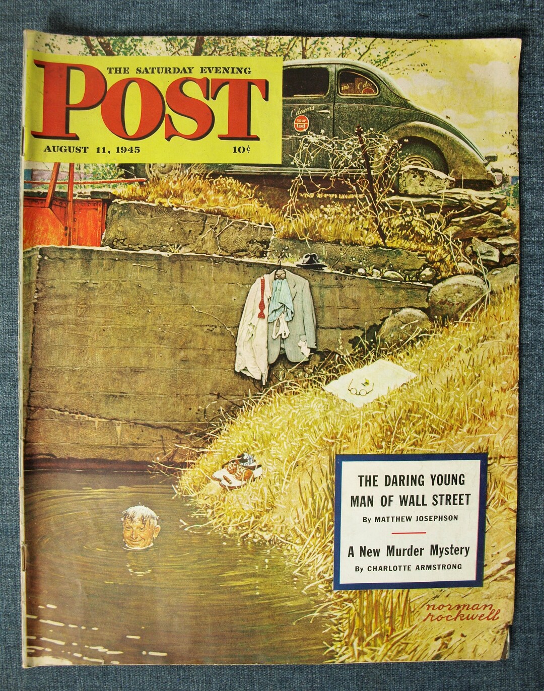 Vintage WW2 Era August 11, 1945 the Saturday Evening Post With Norman ...