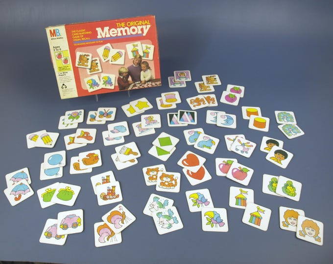 Vintage 1986 the Original Memory Game by Milton Bradley - Complete ...