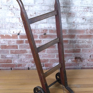 Vintage Sack Barrow Trolley Aka Hand Truck or Bag Cart Wood & Cast Iron ...