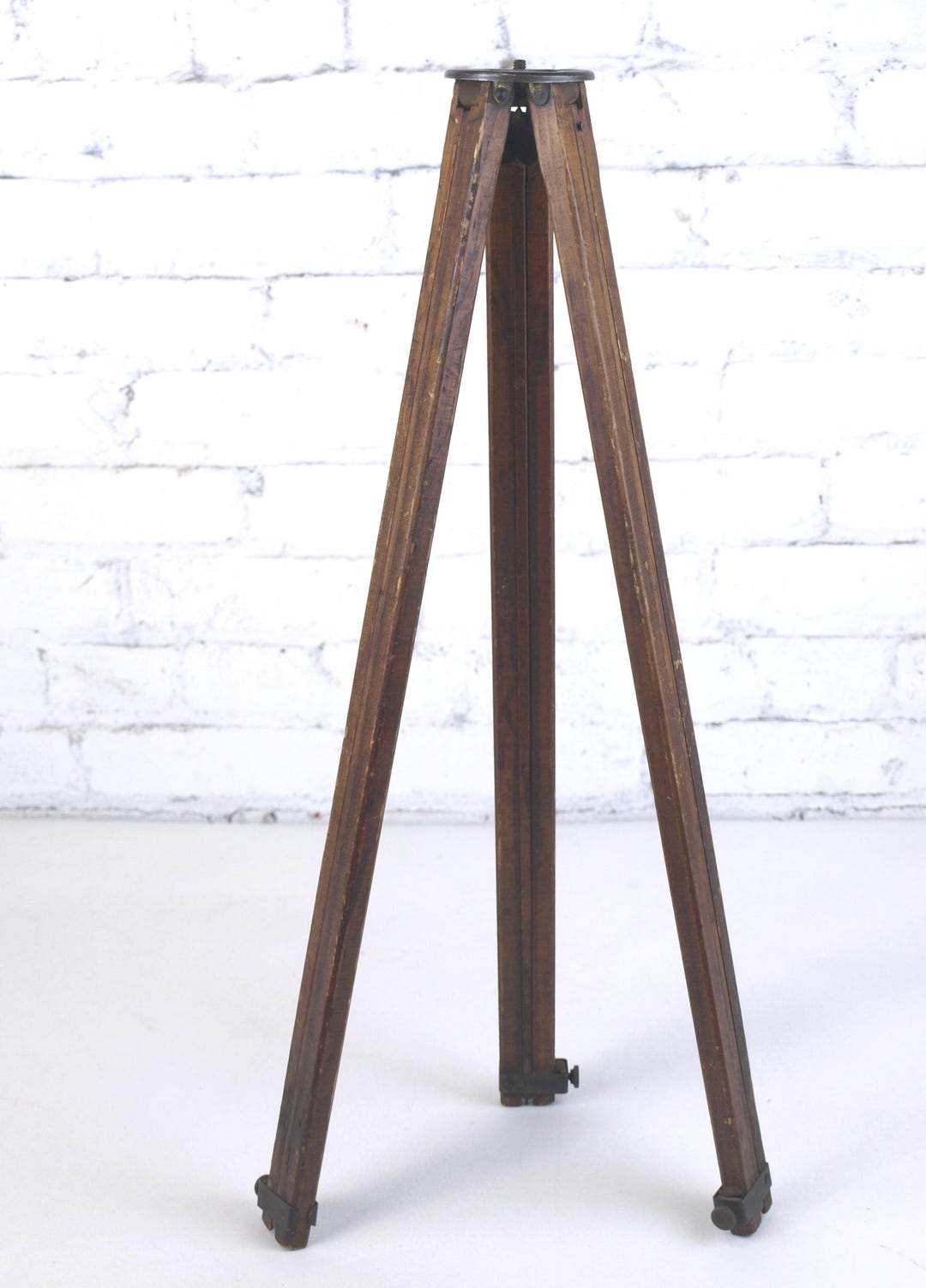 Antique / Vintage Wooden 3 Leg Camera Tripod 23" L to 43" L - Great ...