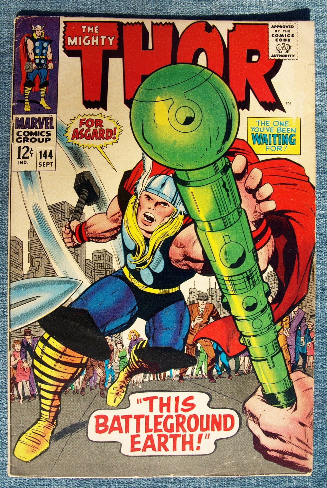 The Mighty Thor Vol. 1 No. 144 September 1967 Marvel Comic Battleground ...