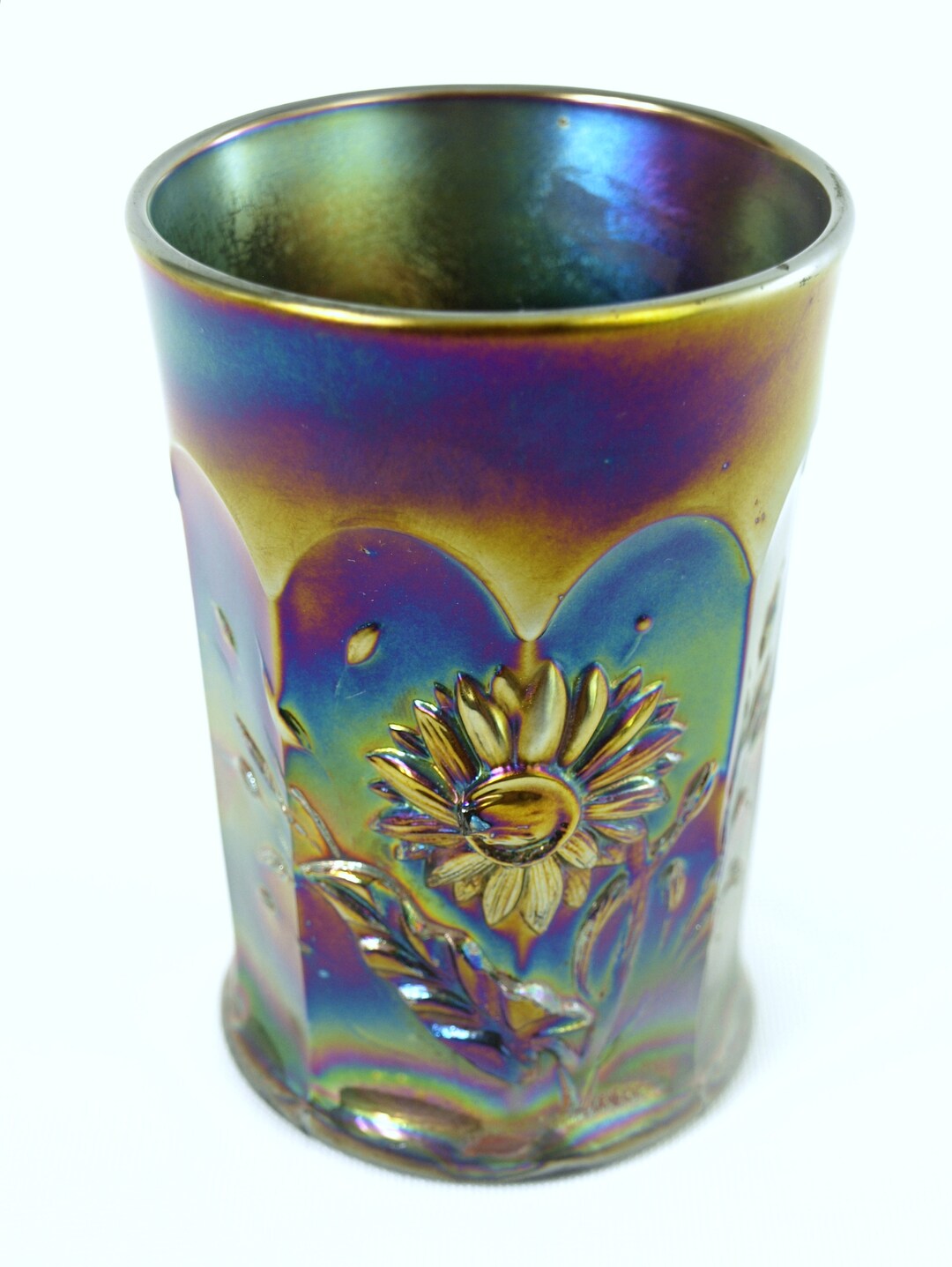 Antique Northwood Glass 9 Oz Flat Tumbler, "dandelion," in Amethyst ...