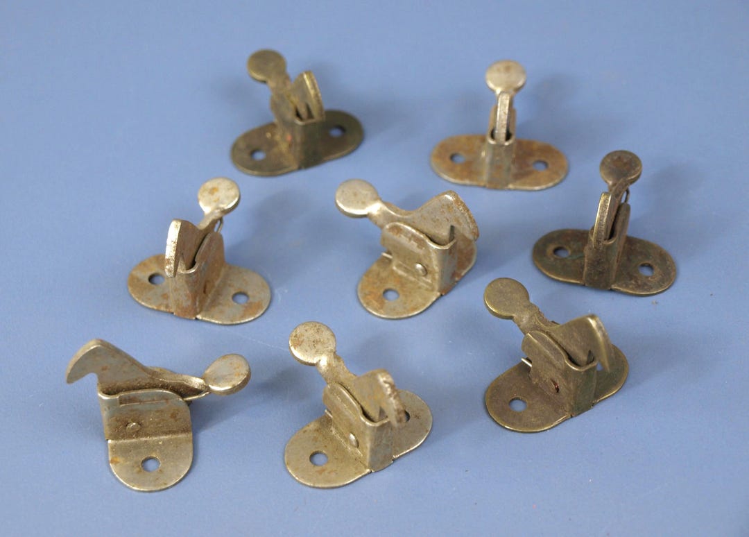 Vintage Steel Spring Loaded Elbow / Rooster Catch for Cabinet Doors ...