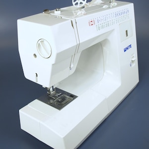 Vintage White Household Sewing Machine, Model 2037 C. 1970-1980's ...
