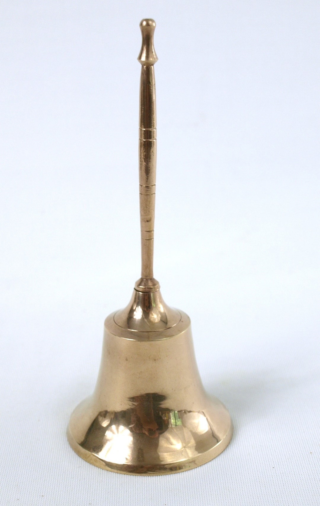 Vintage Solid Brass Hand Bell, Circa 1980's - Likely Made in India - 7 ...