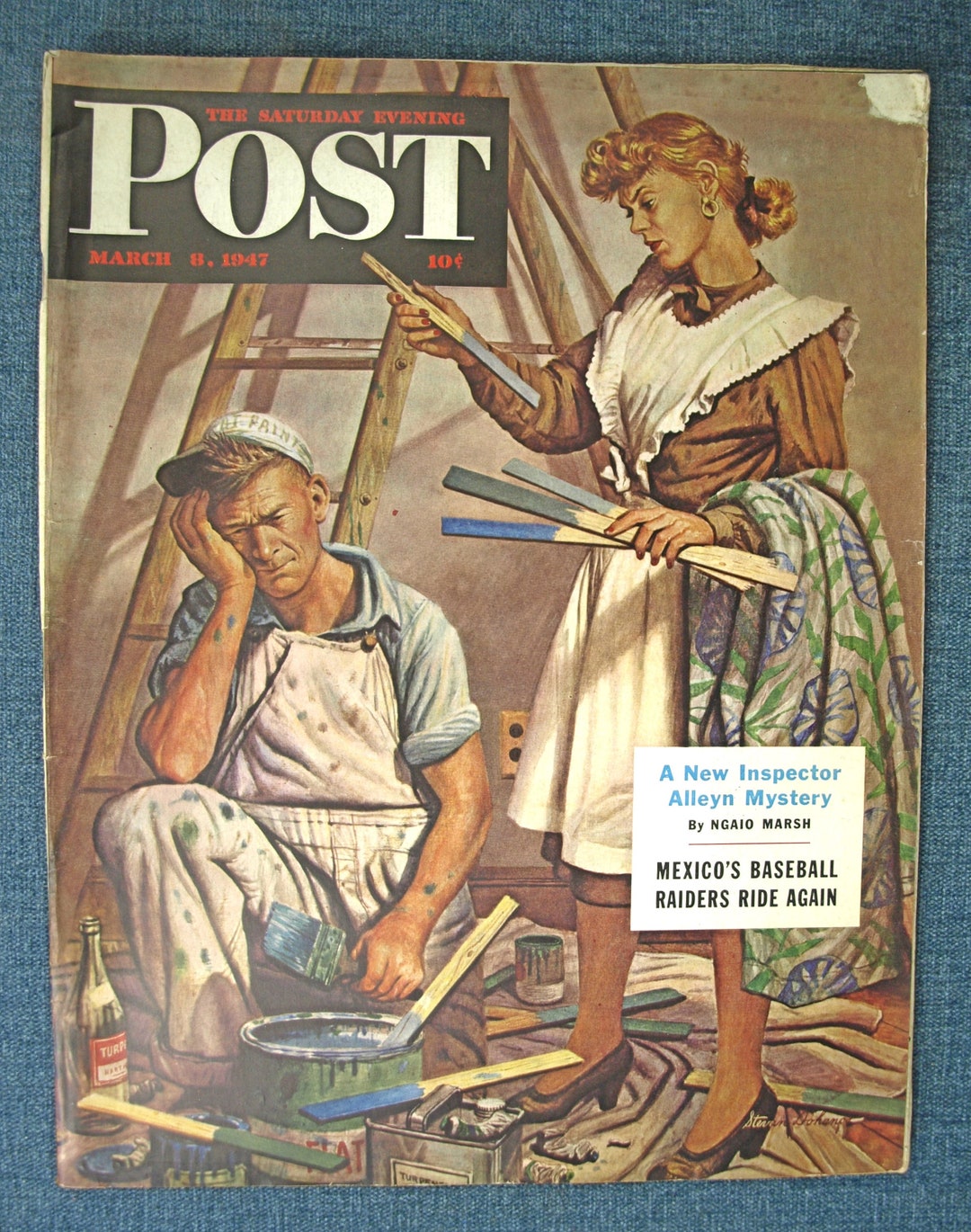 March 8, 1947 Saturday Evening Post - Post WWII Era Magazine With ...