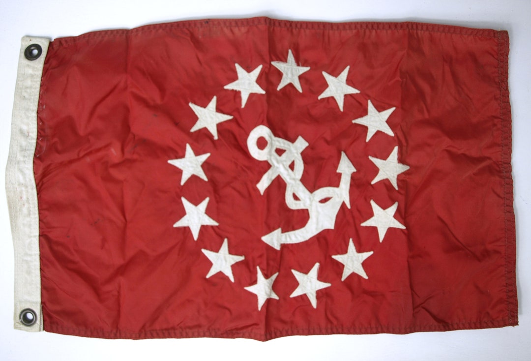 Vintage Vice Commodore Yacht Club Flag, 12 X 18 Previously Owned in ...