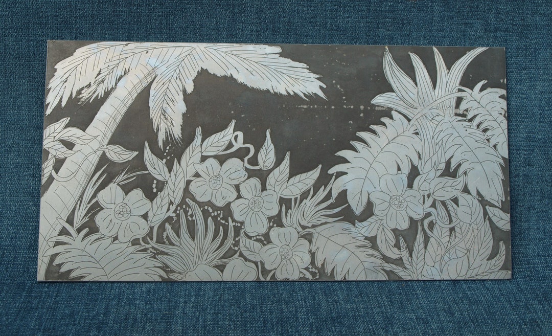 Tropical Forest / Jungle Landscape Scene With Palm Tree and Exotic ...