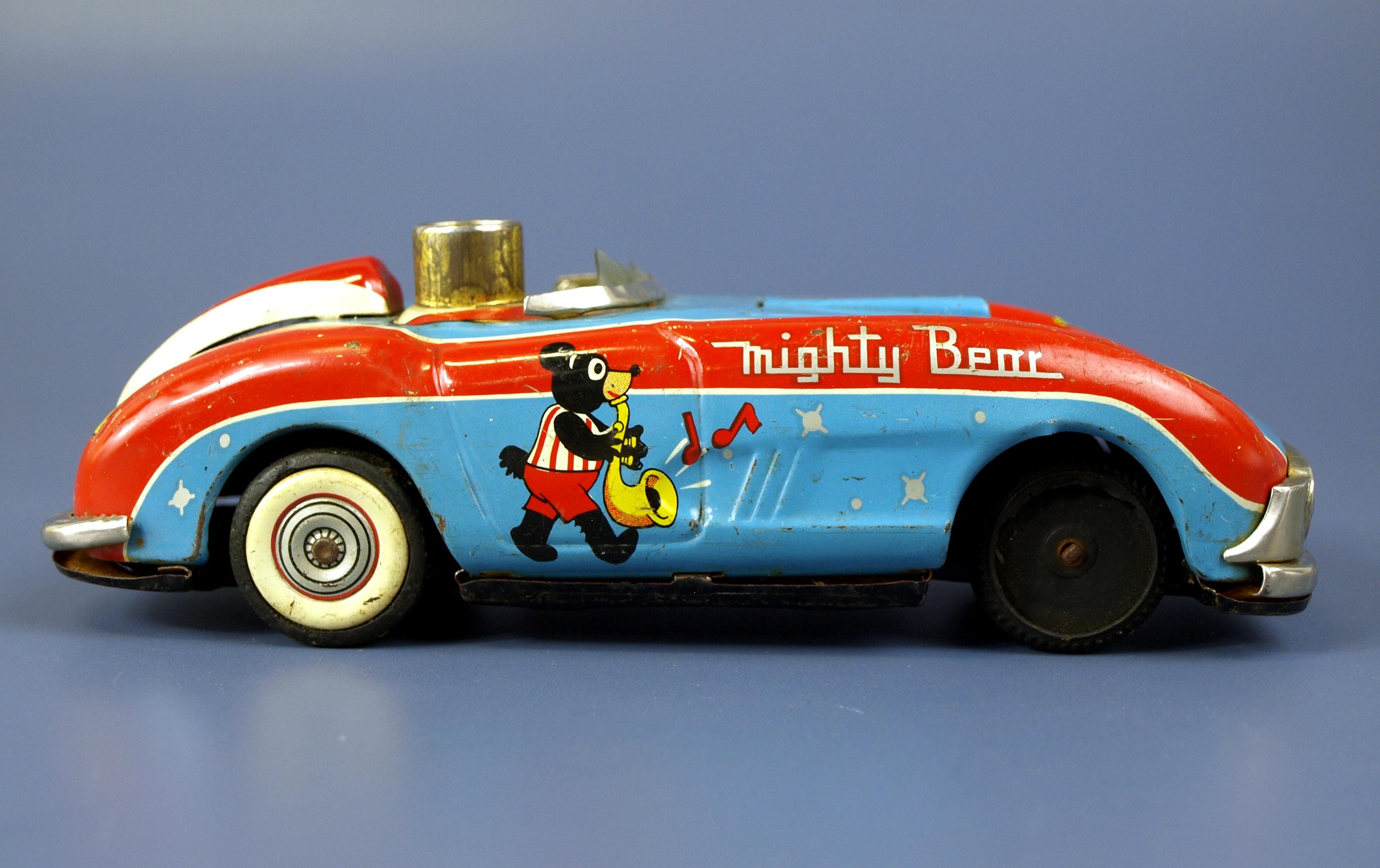 Vintage Mighty Bear Friction Car, Circa 1950's – Made by Cragstan, Made ...
