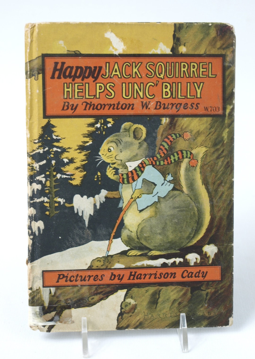 RARE Antiquarian Childrens Book, "happy Jack Squirrel Helps Unc' Billy ...
