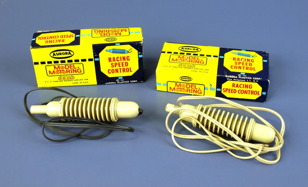 Vintage Aurora Racing Speed Control in HO Scale, Set of 2 in Original ...