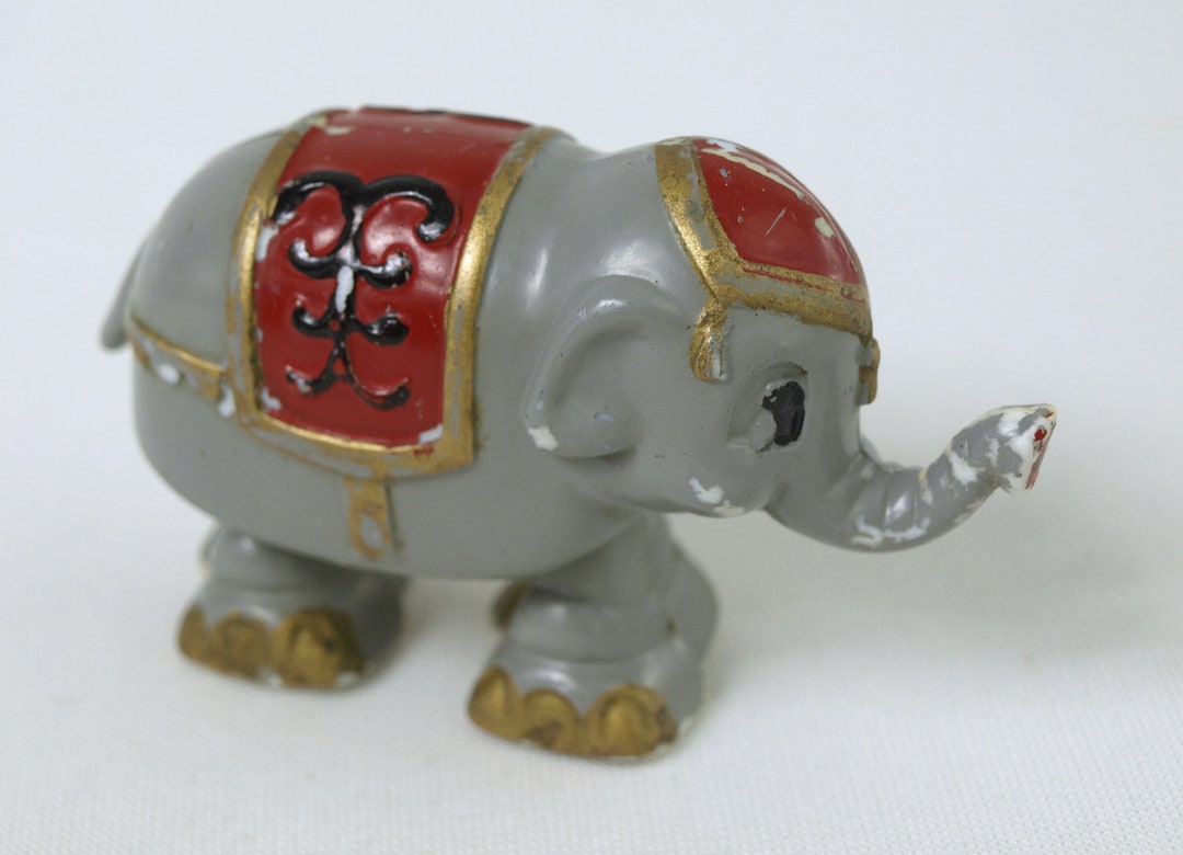 Vintage MARX Asian Elephant Ramp Walker Toy, Plastic Made in Hong Kong ...