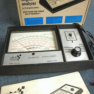 Vintage Sears Engine Analyzer for 12V Ignition Systems Model - Etsy