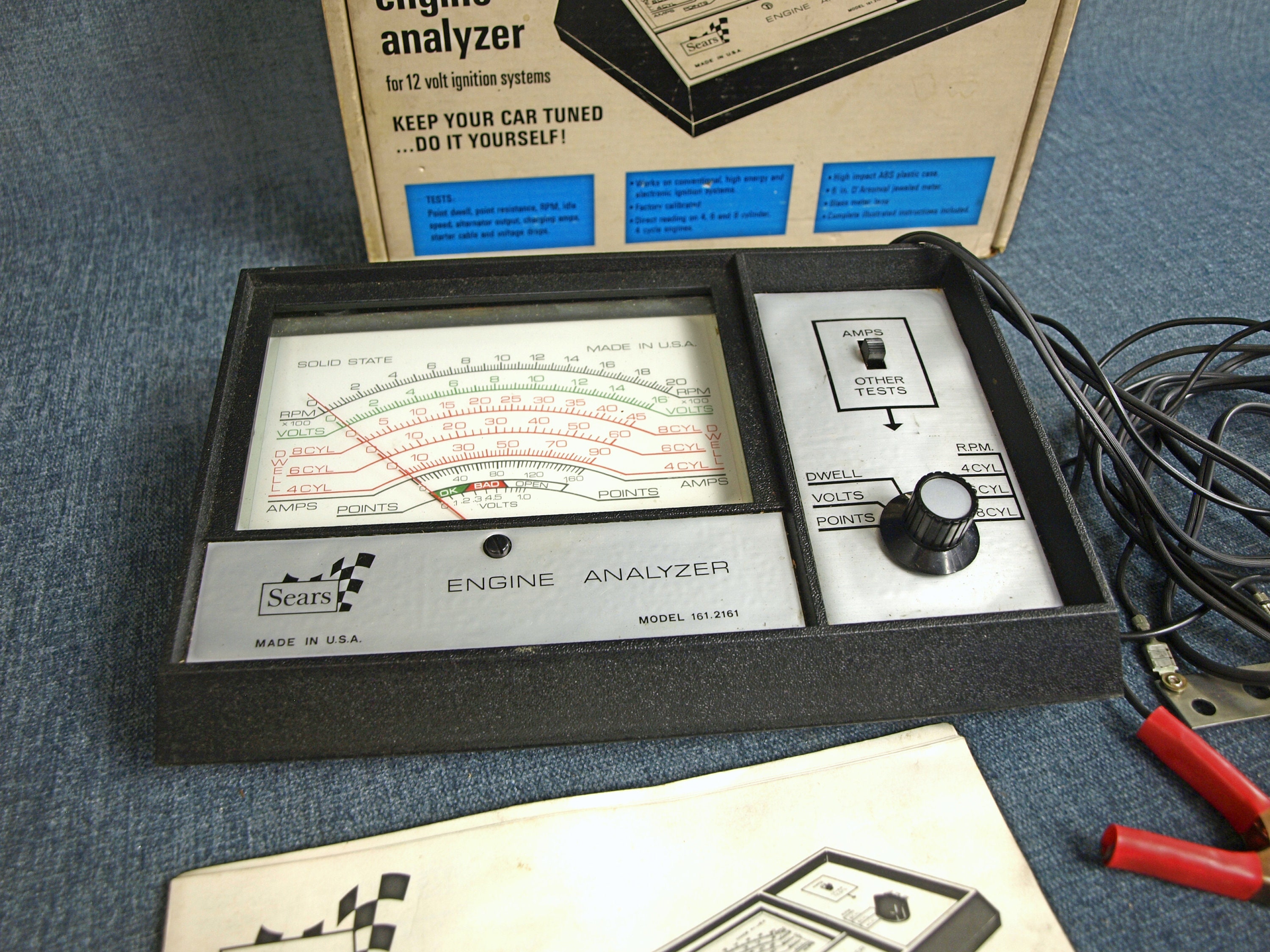 Vintage Sears Engine Analyzer for 12V Ignition Systems Model - Etsy