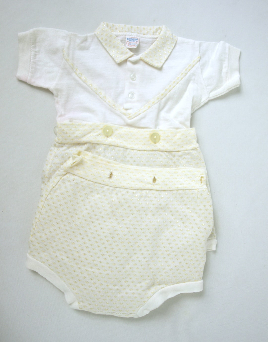 Vintage Bouncing Baby Bobby Suit W/ Extra Bottoms, Circa 1970's - Cream ...