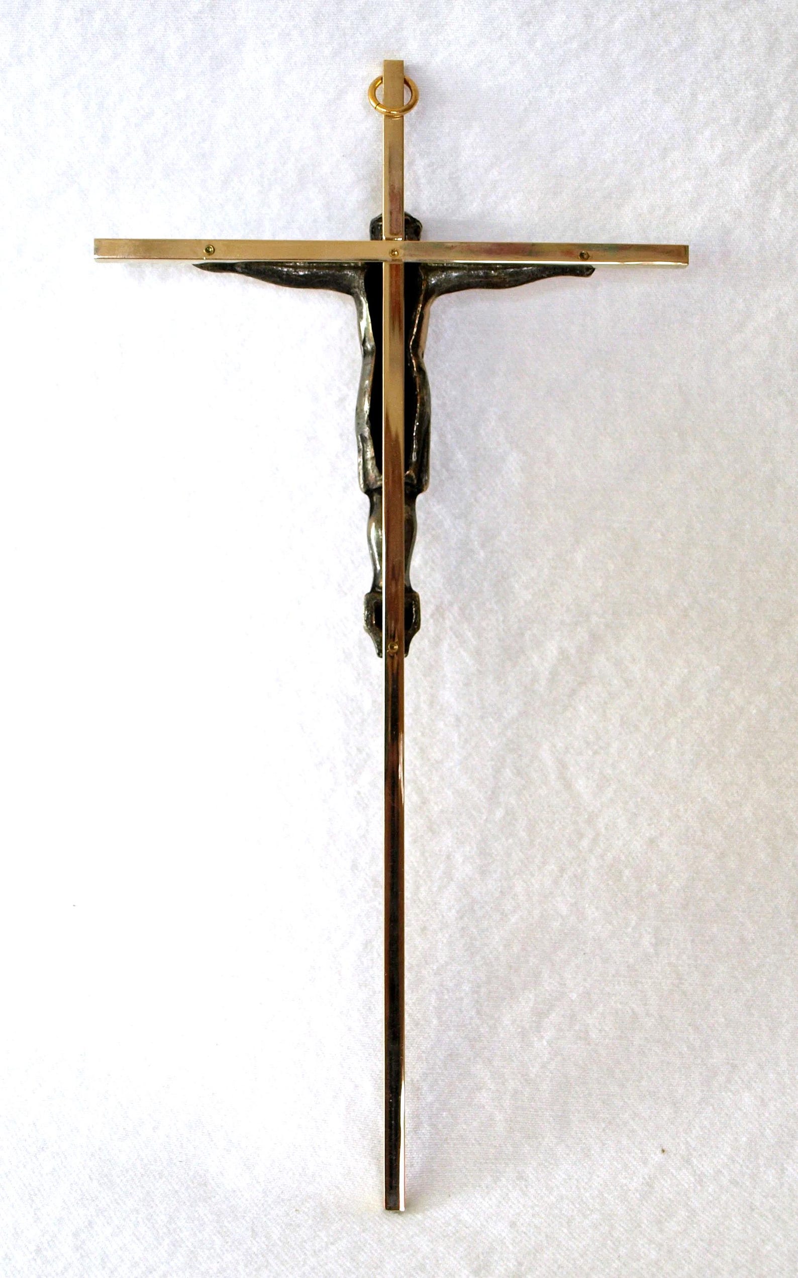 Large Nickel Finish Metal Crucifixion – Jesus on the Cross Crucifix ...