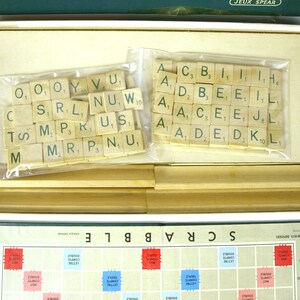 Vintage Francaise Scrabble French Edition Circa 1955 Complete Game Set ...