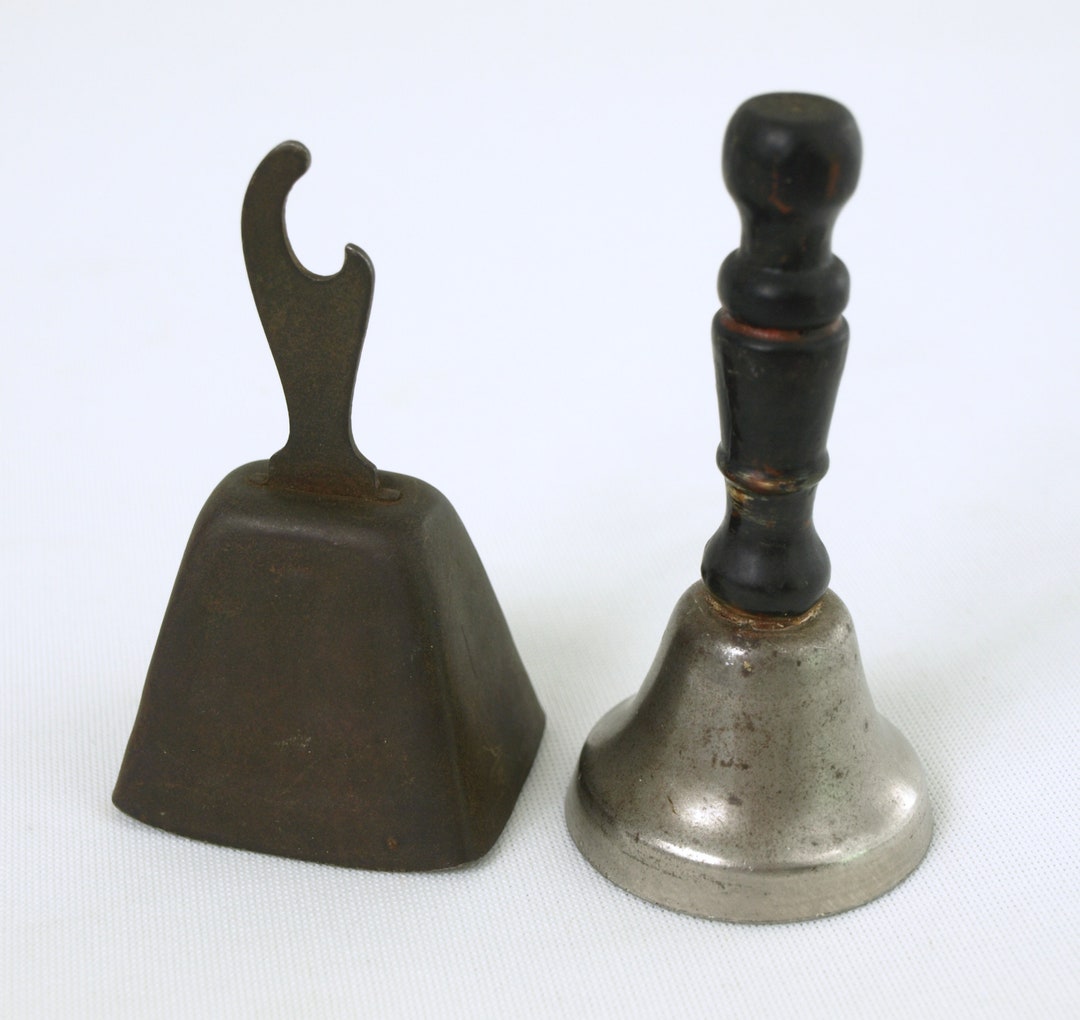 Vintage Pair of Hand Bells, Circa 1950's - 2 Bells in Good+ Condition ...