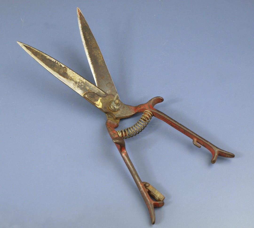 Vintage Spring Hinge Grass Clipper Garden Tool by Henry Hamden Conn USA ...