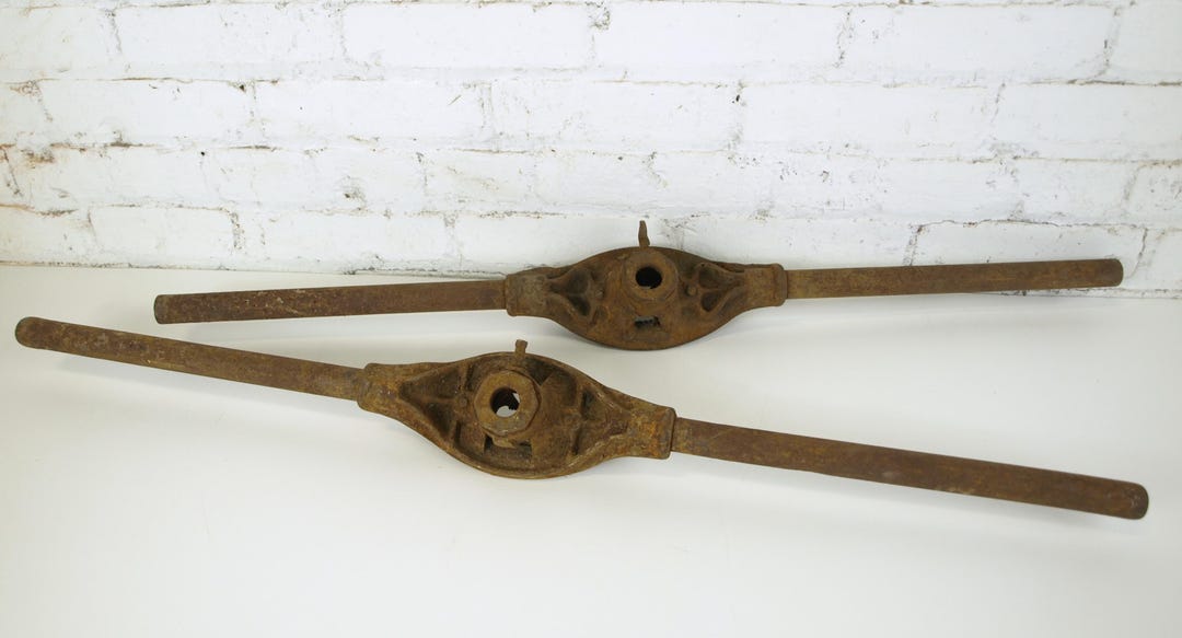 Antique / Vintage Steel Pipe Threader 2A 1/2 Die W/ Handles - Mark Mfg ...