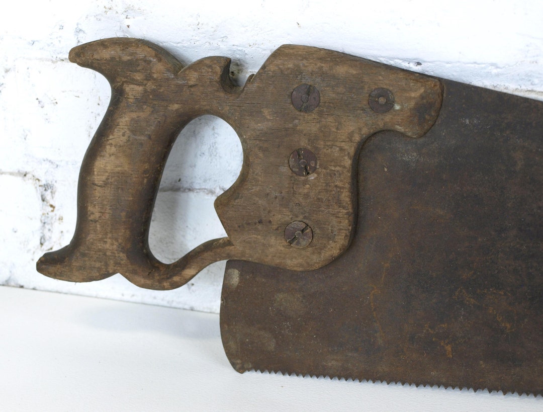 Antique H Disston & Sons Phila Crosscut Hand Saw 26 Long Blade W ...