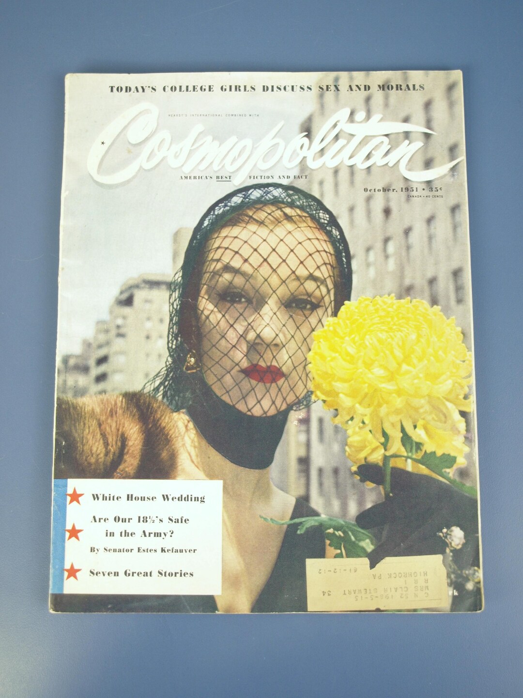 Cosmopolitan Magazine, October 1951 Published by Hearst Magazines, Inc ...