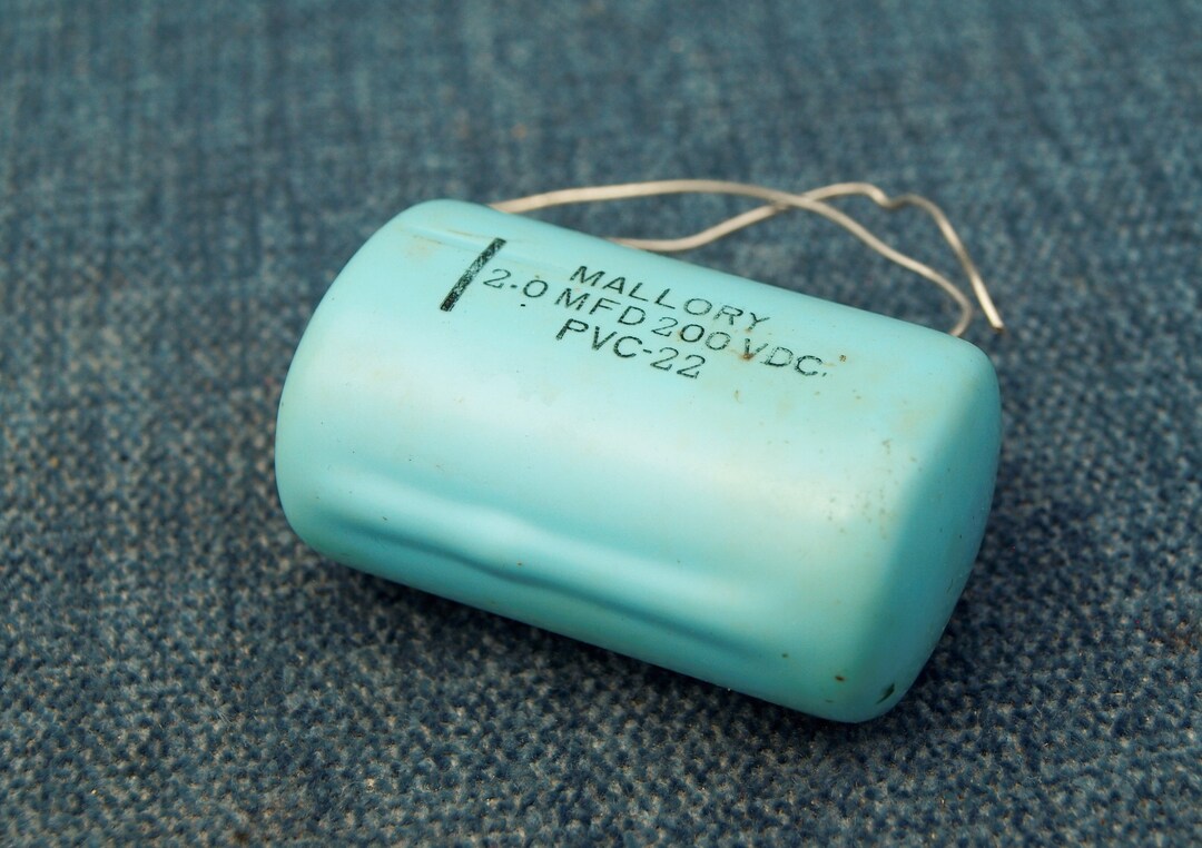 Mallory 2.0 Mfd 200 VDC PVC-22 Capacitor - NOS - Etsy