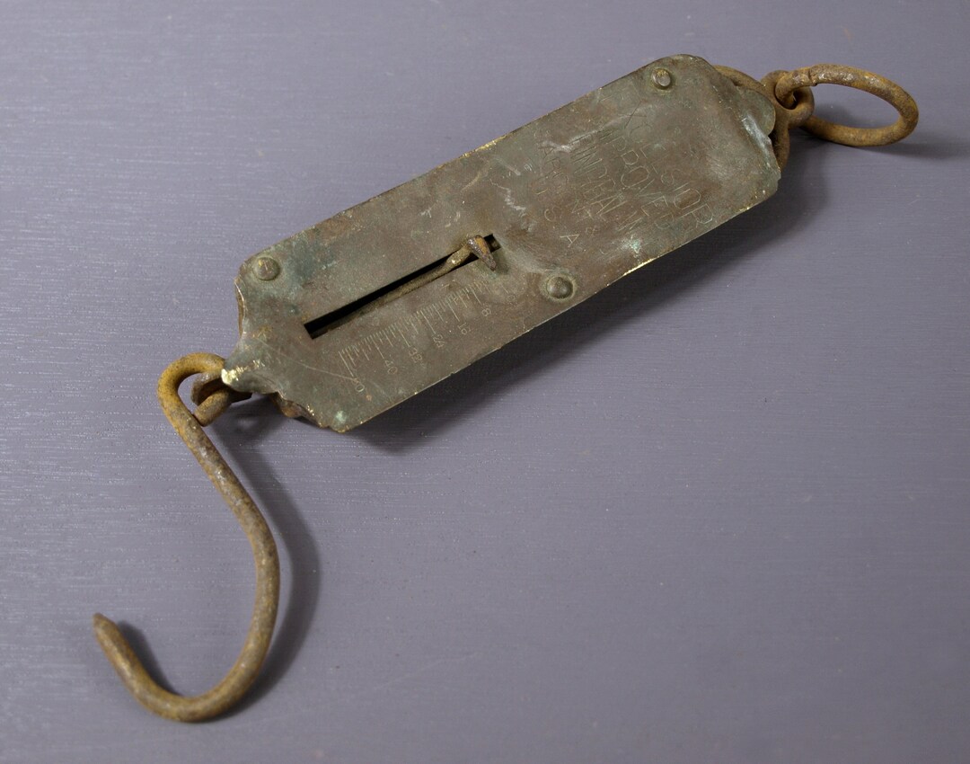 Antique Exclesior Improved Hanging Spring Balance 50 LB Scale, Sargent ...