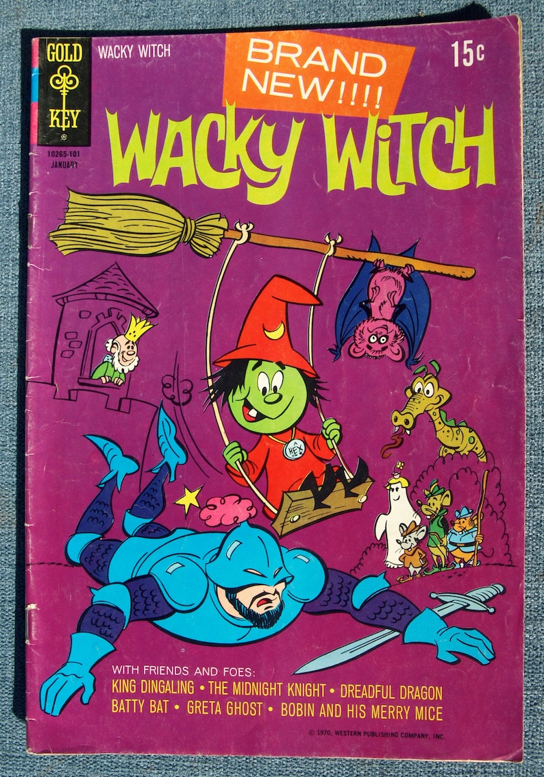 Wacky Witch No. 1 Gold Key Comic 1971 - VF - Etsy