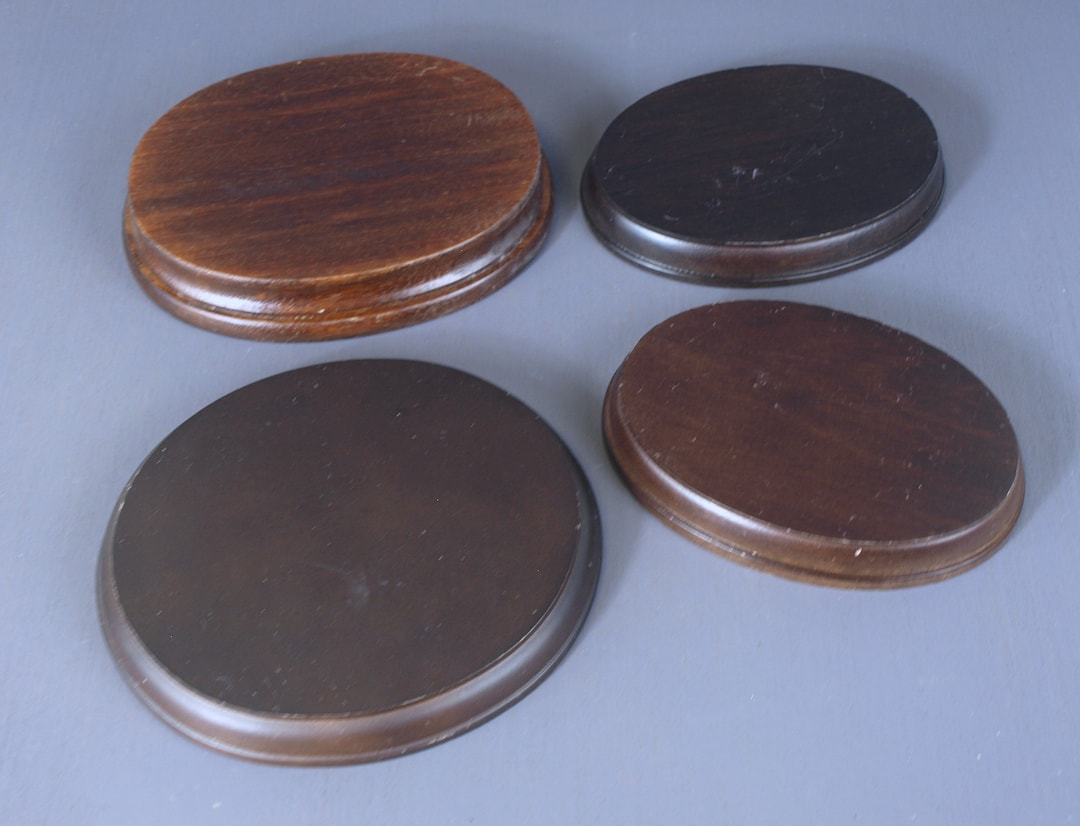Vintage Wooden Bases for Collectibles / Art / Minerals / Fossil Display ...