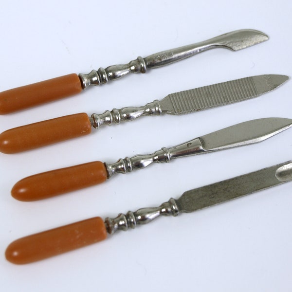 Bakelite Manicure Set - Etsy